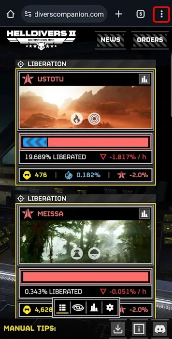 Helldivers 2 Companion App